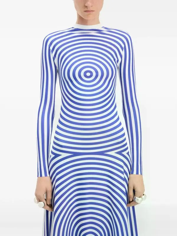 JEAN PAUL GAULTIER Target Maxi Dress - Blue