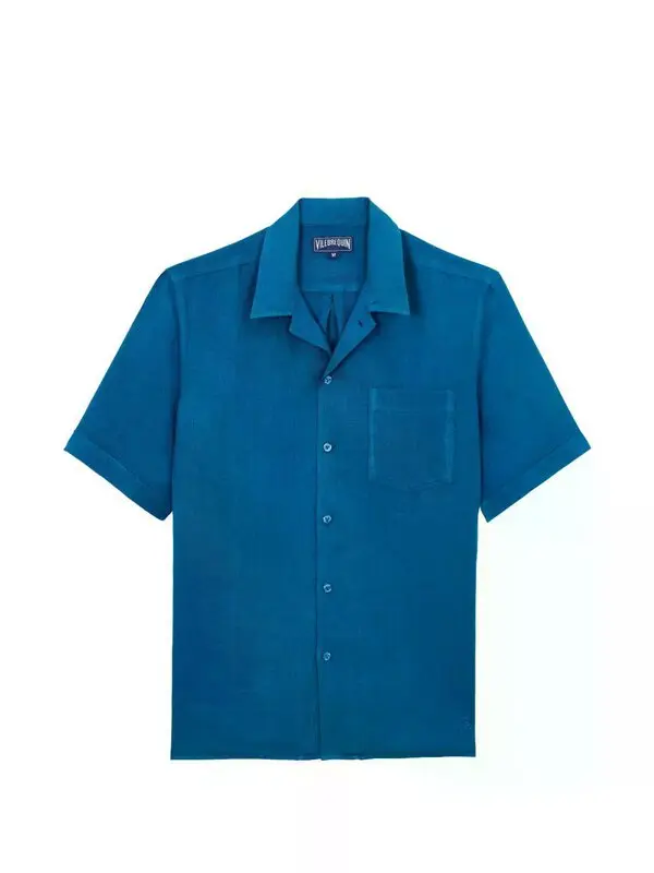 Vilebrequin Short-sleeve Bowling Shirt - Blue