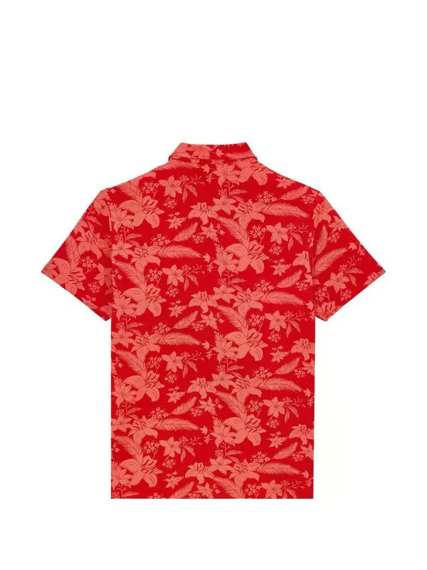 Vilebrequin Flower-print Polo Shirt - Red