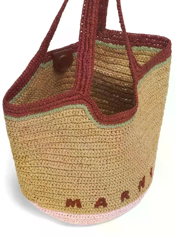 Marni Woven Tote Bag - Neutrals