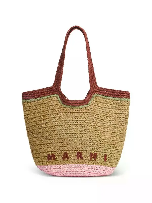 Marni Woven Tote Bag - Neutrals