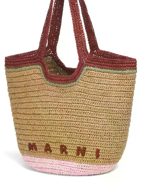 Marni Woven Tote Bag - Neutrals