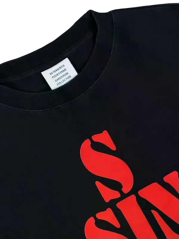 Vetements Cropped T-shirt