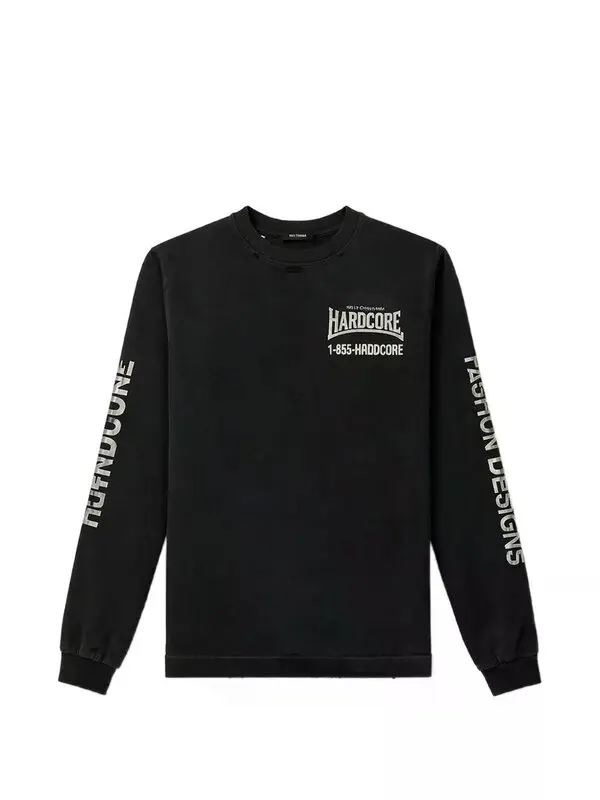WILLY CHAVARRIA Hardcore Long-sleeve T-shirt - Black
