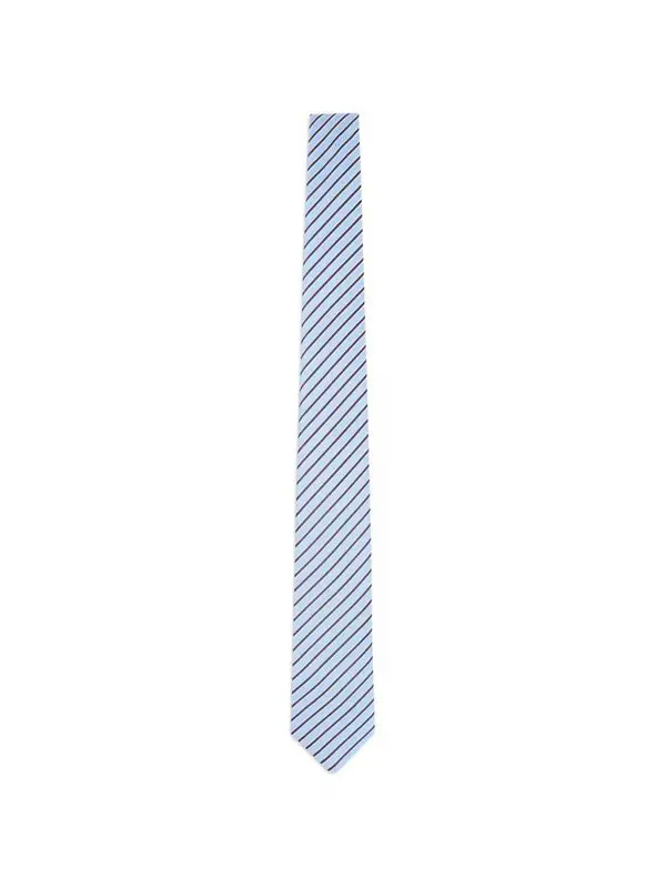 Giorgio Armani Striped Neck Tie - Blue