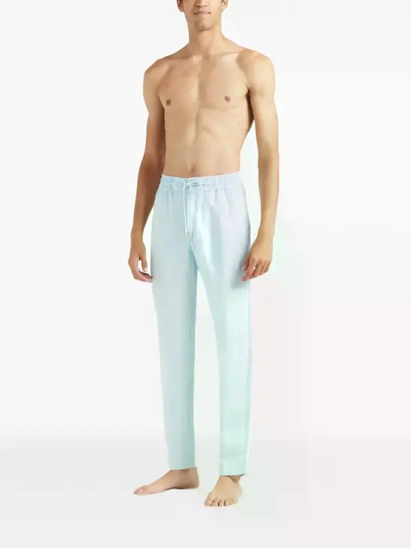 Vilebrequin Linen Drawstring Trousers - Blue