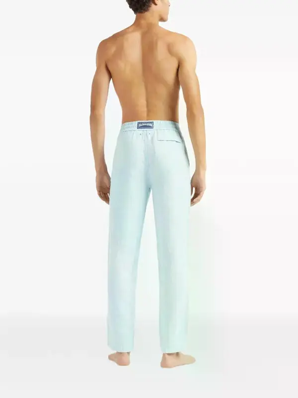 Vilebrequin Linen Drawstring Trousers - Blue