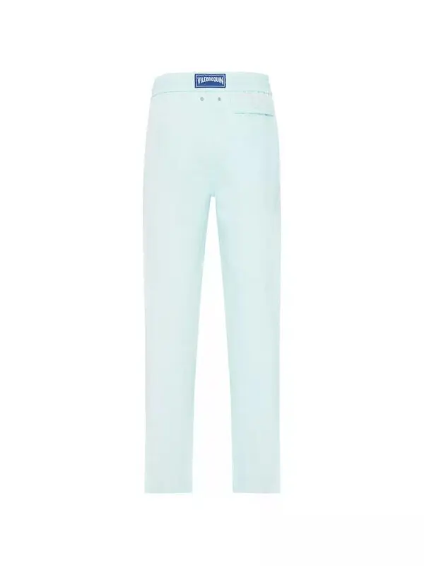 Vilebrequin Linen Drawstring Trousers - Blue