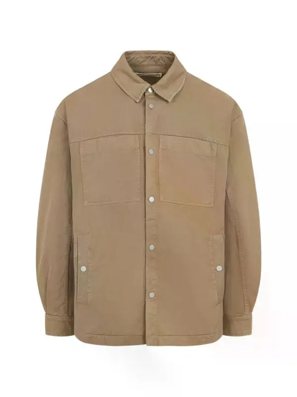 MORDECAI Flap Pocket Stripe Back Shirt