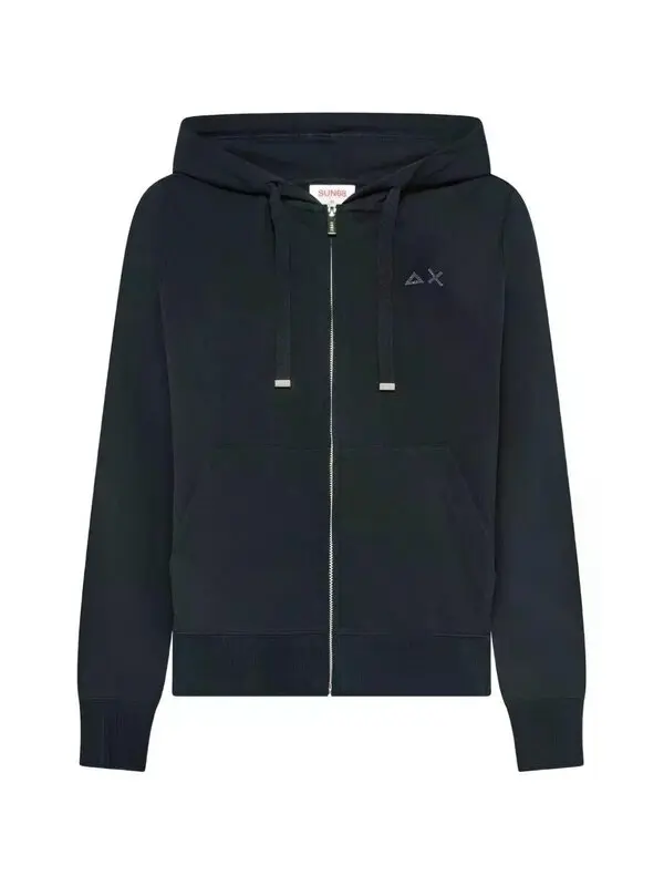 SUN 68 Logo-detail Hoodie - Blue