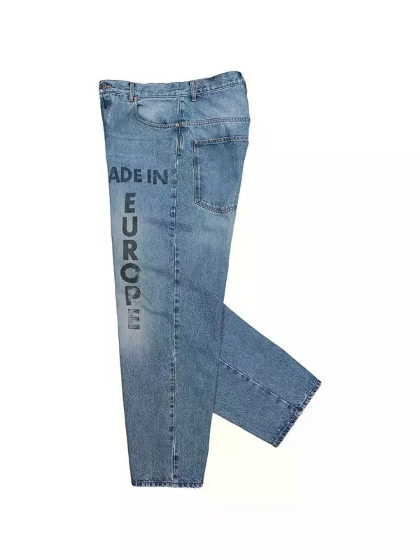 Vetements Text-print Jeans