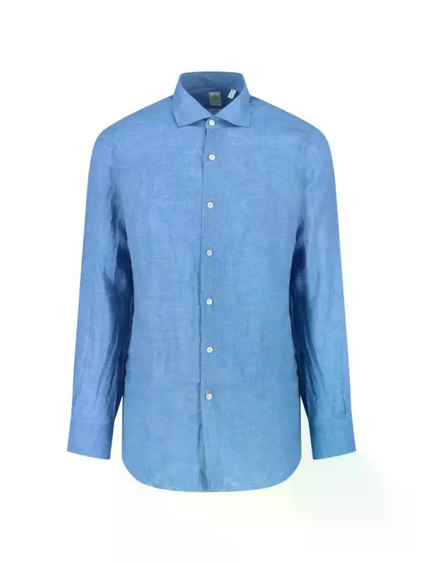 FINAMORE 1925 Gaeta Buttoned Shirt - Blue