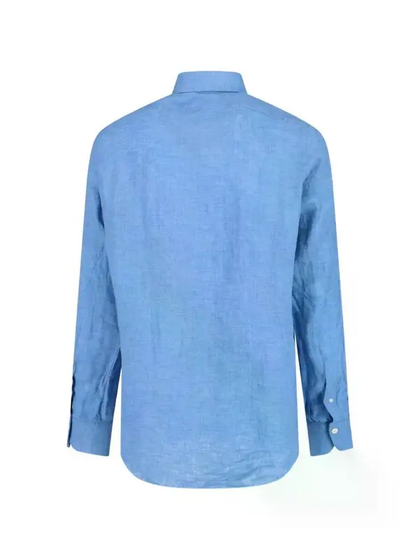FINAMORE 1925 Gaeta Buttoned Shirt - Blue