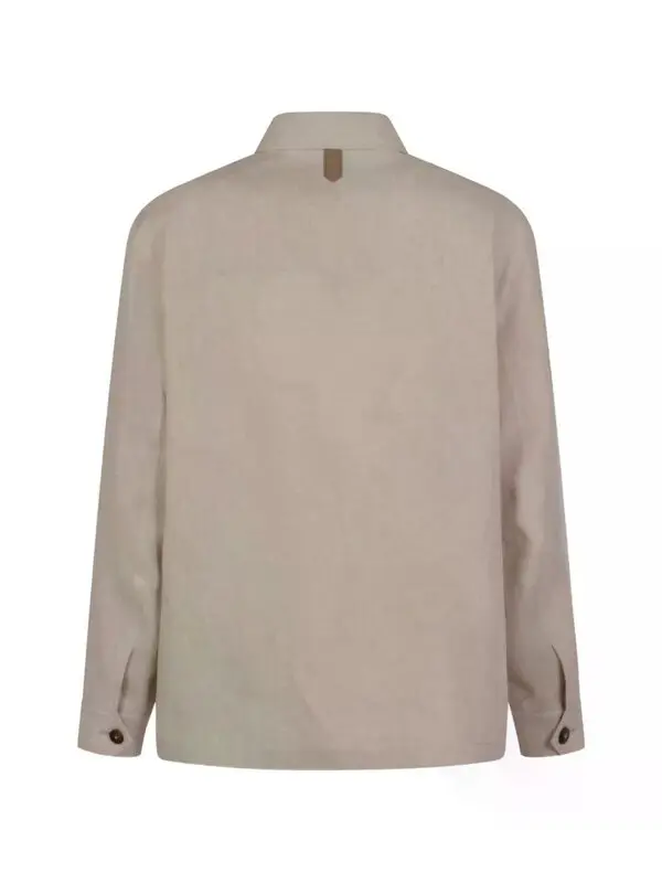 Canali Buttoned Flap-pocket Jacket - Neutrals