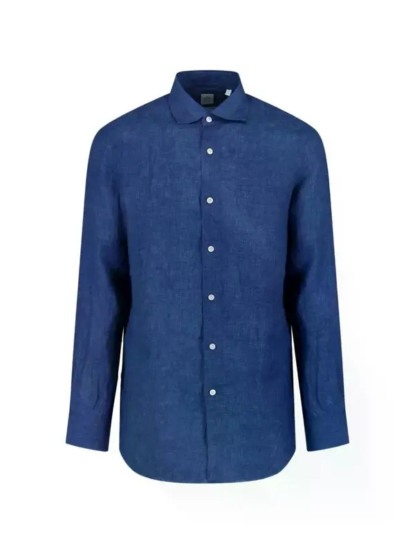 FINAMORE 1925 Gaeta Buttoned Shirt - Blue