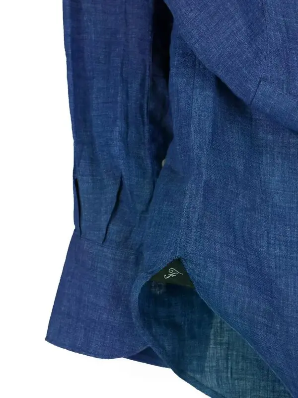 FINAMORE 1925 Gaeta Buttoned Shirt - Blue