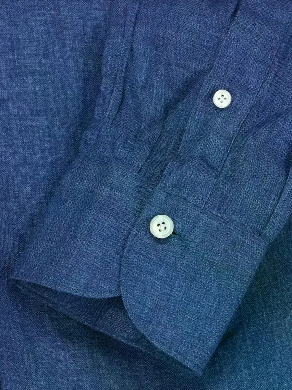 FINAMORE 1925 Gaeta Buttoned Shirt - Blue