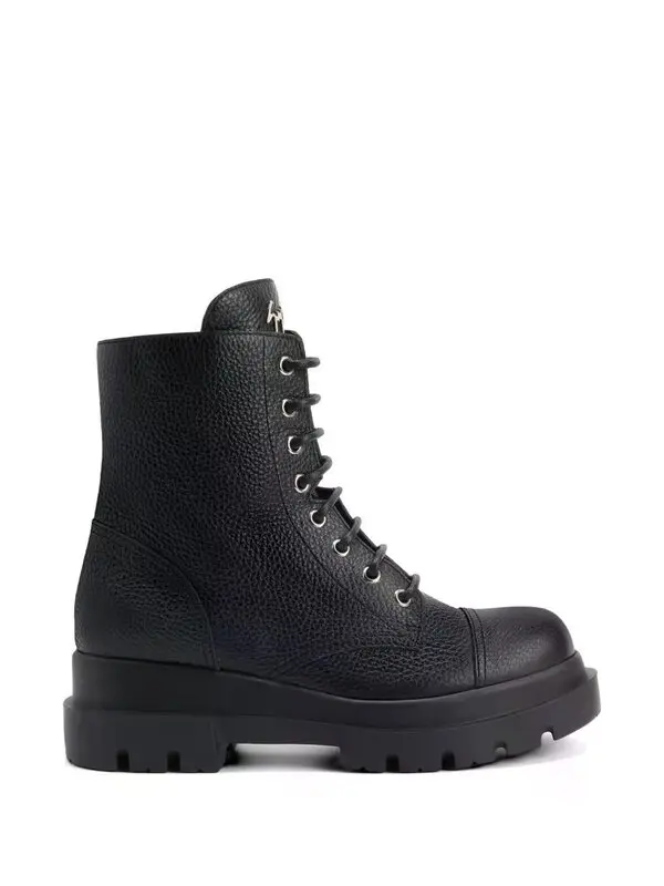 GIUSEPPE ZANOTTI Evin Laced Boots With Logo Detail