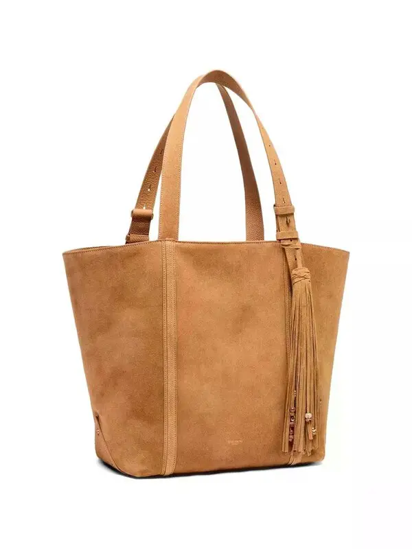 GOLDEN GOOSE Fringe Suede Tote Bag - Neutrals
