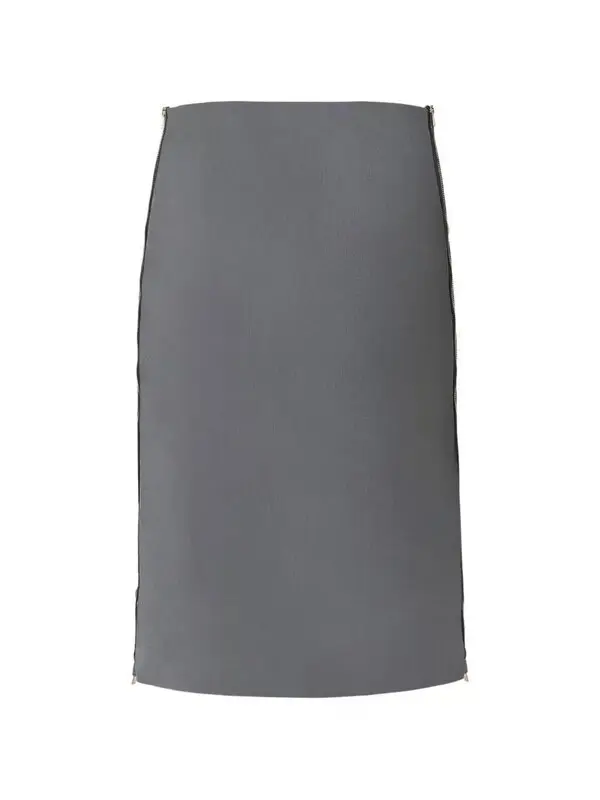 Fendi Studded Zip Skirt - Grey