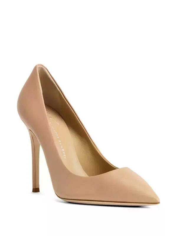 GIUSEPPE ZANOTTI Lucrezia Leather Pumps - Neutrals