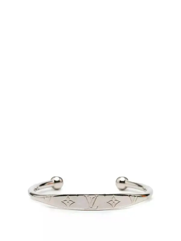 LOUIS VUITTON 2018 Monogram Jonc Costume Bracelet - Silver