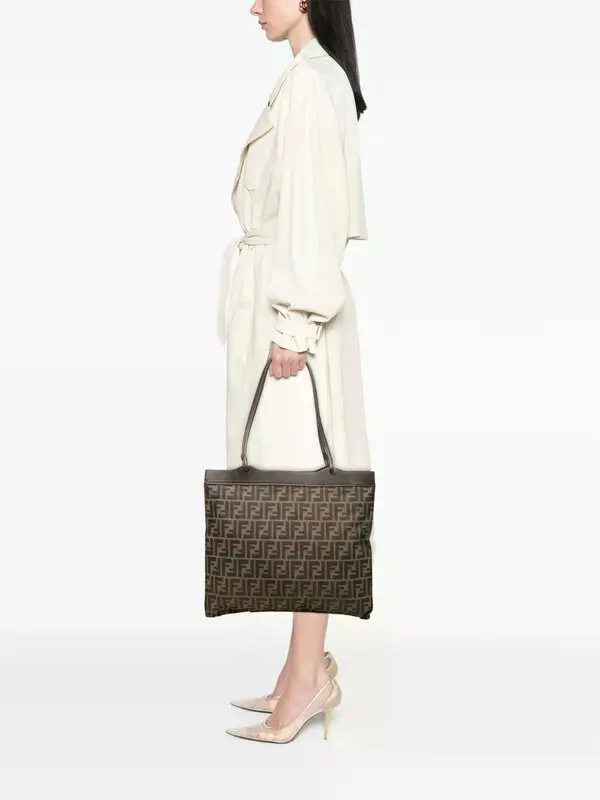Fendi 20th Century Zucca Canvas Tote Bag - Brown