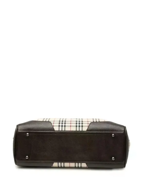 Burberry House Check Canvas Tote Bag - Brown