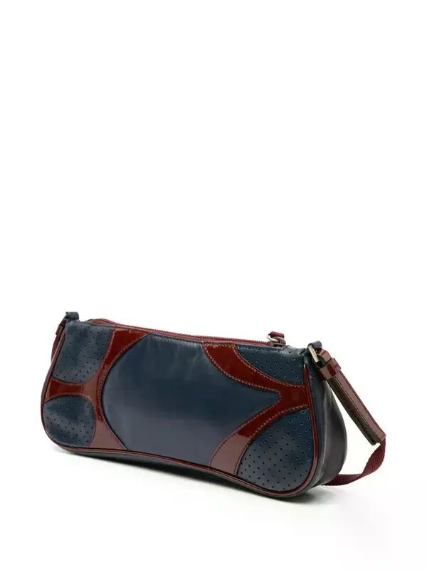 Prada Patent Trimmed Vitello Drive Crossbody Bag