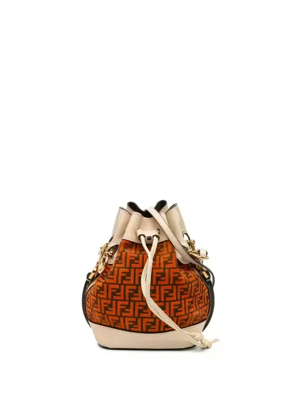 Fendi Mini Zucca Mon Tresor Bucket Bag Satchel