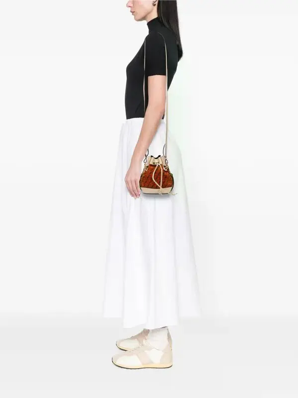 Fendi Mini Zucca Mon Tresor Bucket Bag Satchel