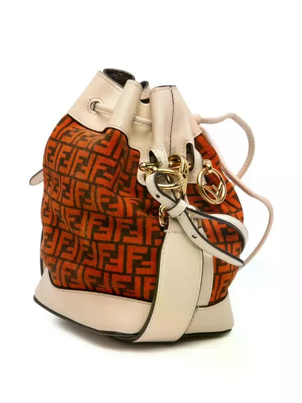 Fendi Mini Zucca Mon Tresor Bucket Bag Satchel