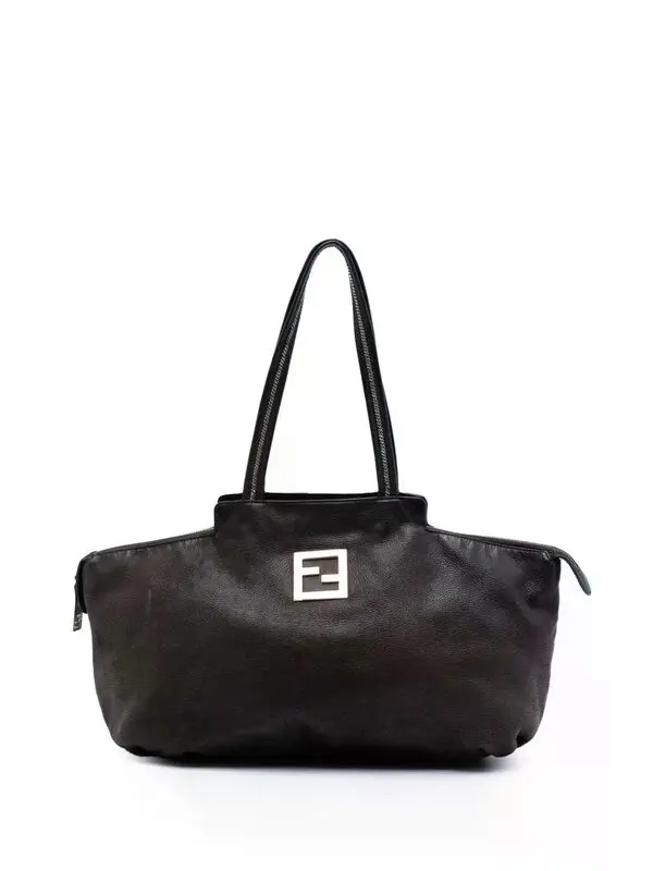 Fendi Medium Ff Nubuck Chains Tote Bag