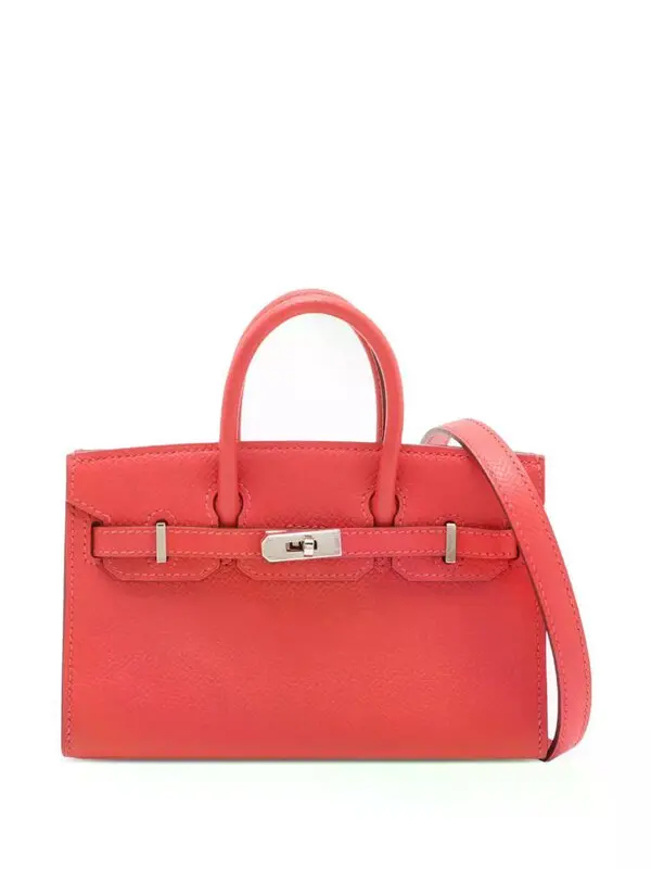 Hermès 2010 Micro Epsom Birkin Sellier 15 Satchel - Red