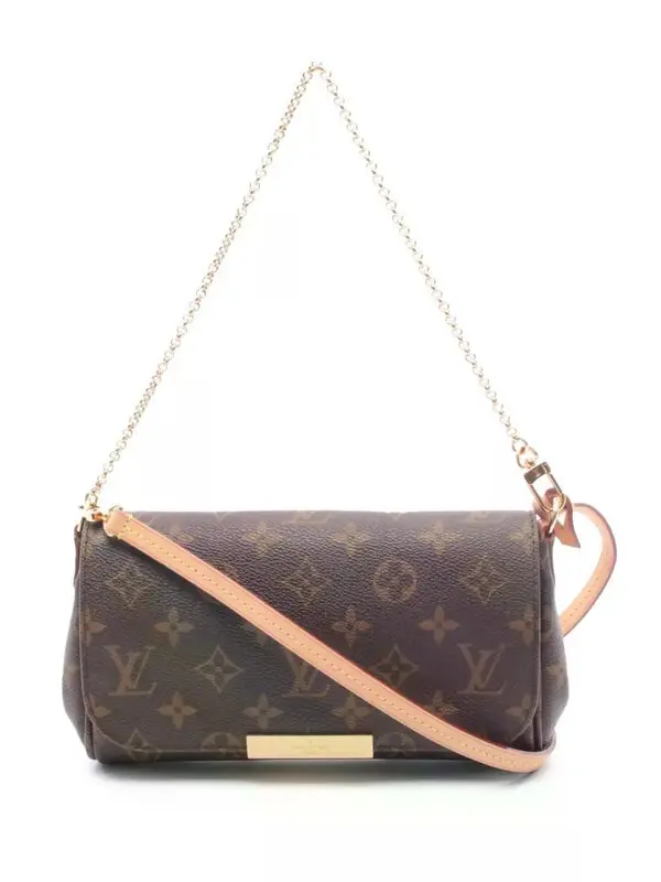 LOUIS VUITTON 2014 Monogram Favorite Pm Satchel - Brown