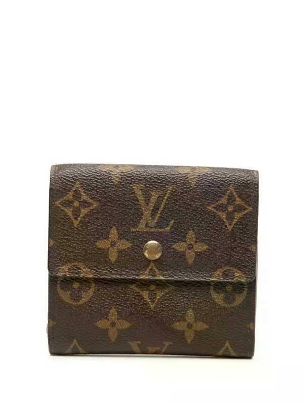 LOUIS VUITTON 2002 Monogram Portefuille Elise Trifold Wallet Small Wallets - Brown