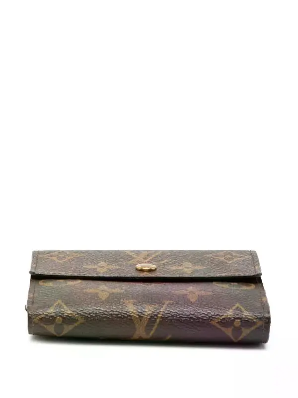 LOUIS VUITTON 2002 Monogram Portefuille Elise Trifold Wallet Small Wallets