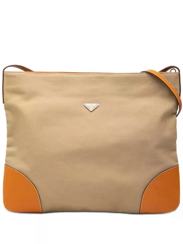 Prada 2013-2016 Canvas Logo Crossbody Bag