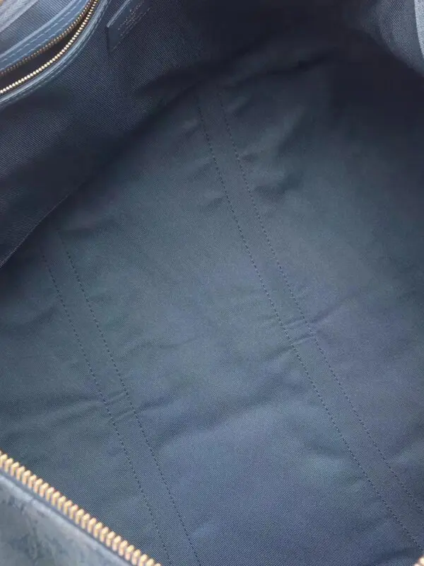 LOUIS VUITTON Monogram Denim Keepall Bandouliere 50 Travel Bag - Blue