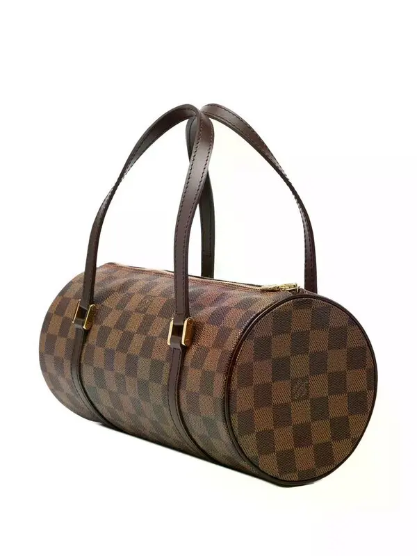 LOUIS VUITTON 2004 Damier Ebene Papillon 26 Handbag - Brown