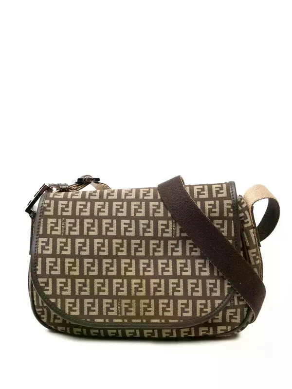 Fendi 2000-2010 Zucchino Canvas Crossbody Bag