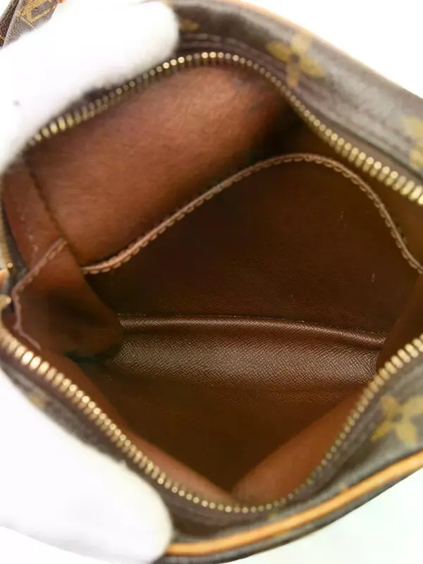 LOUIS VUITTON 2002 Monogram Danube Crossbody Bag - Brown