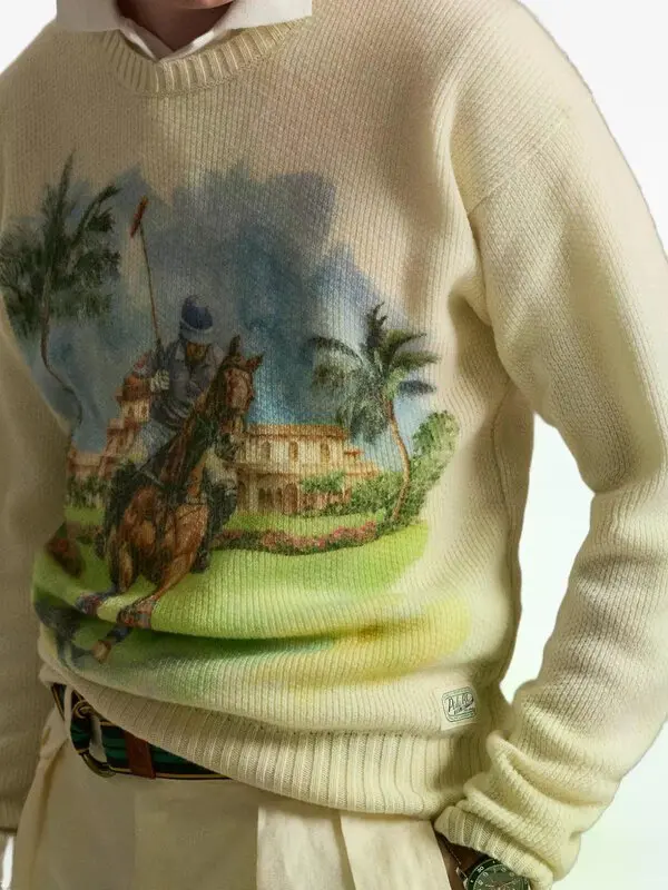 Polo Ralph Lauren Printed Crew Neck Sweater