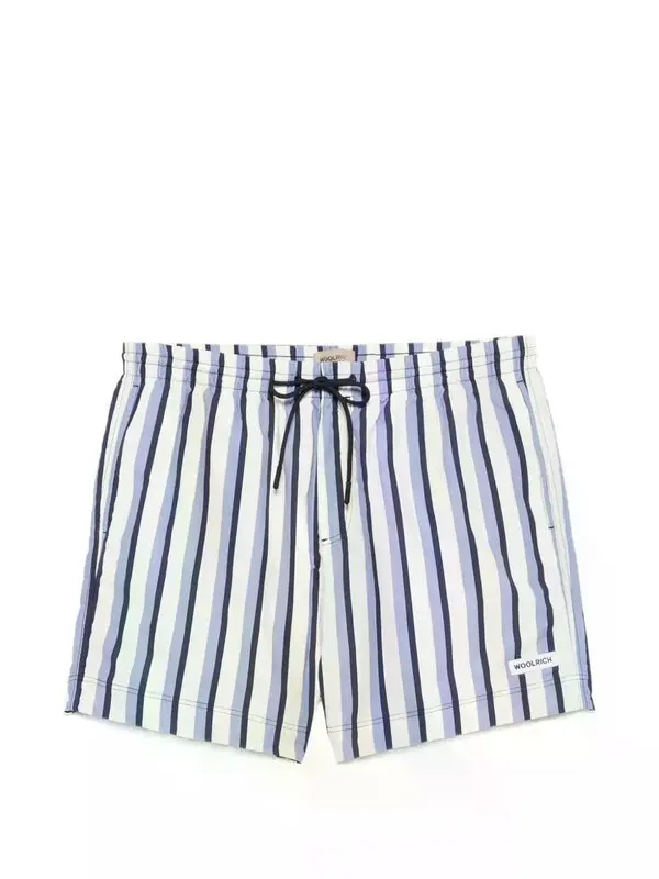 Woolrich Striped Swim Shorts - White
