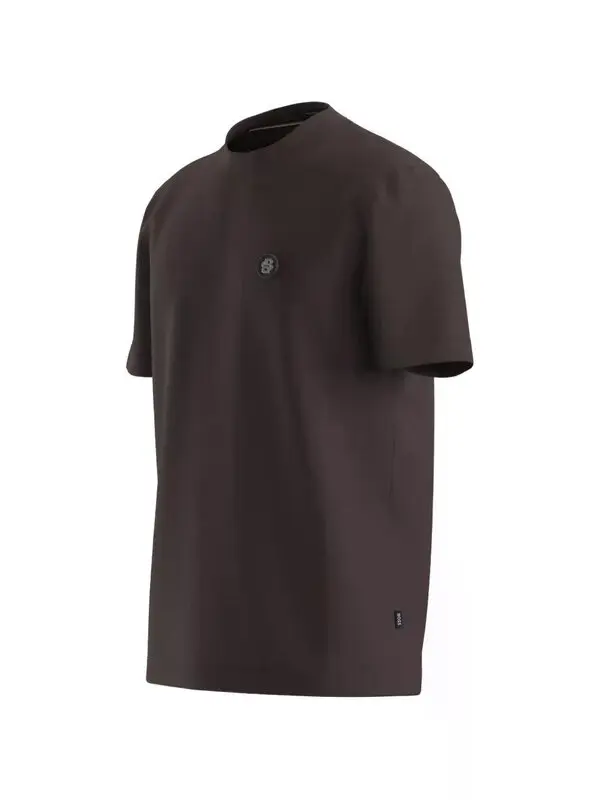 BOSS Mercerised-cotton T-shirt With Double B Monogram