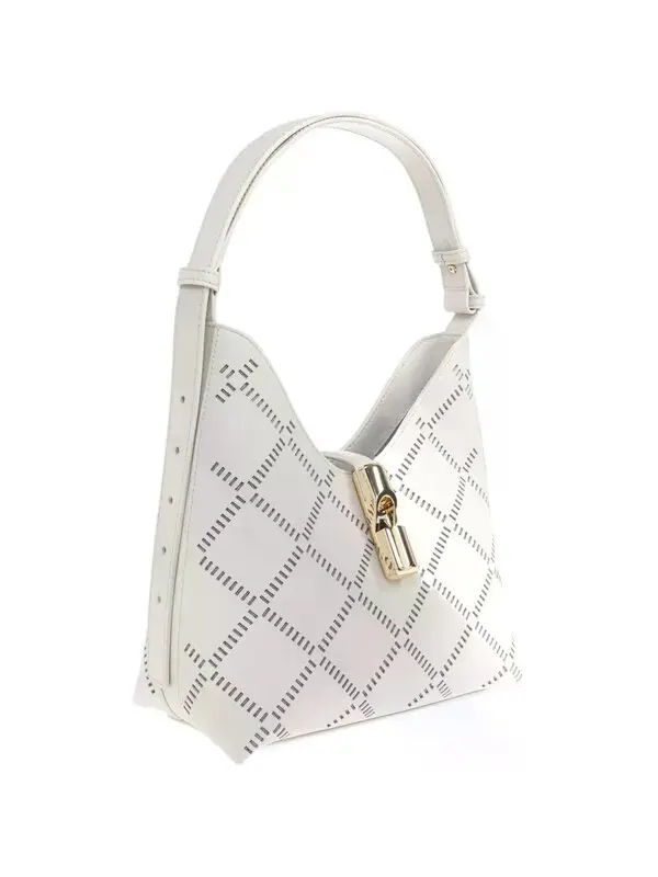 Furla Goccia Cutout Lock Tote - White