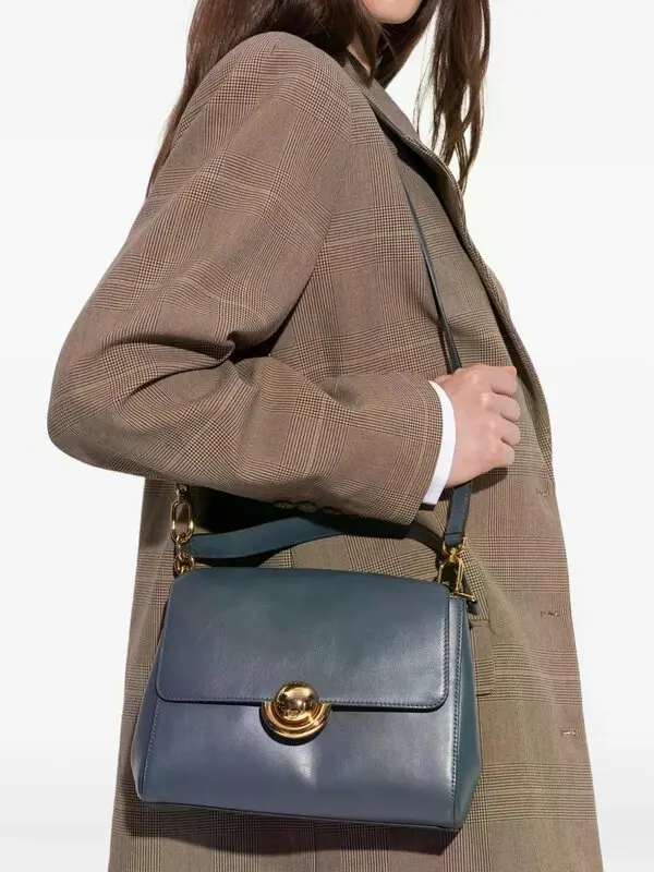 Furla Domus Round-hardware Tote Bag - Blue