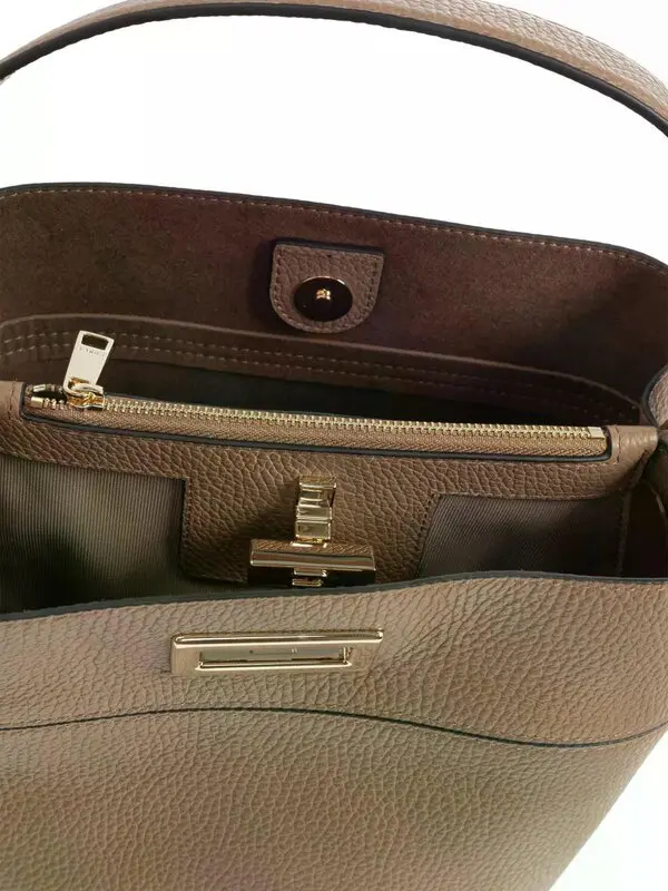 Furla Amelia Twist-lock Bucket Bag - Neutrals