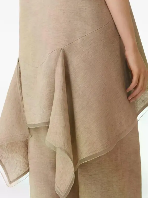 Fabiana Filippi Asymmetric Paneled Top - Neutrals