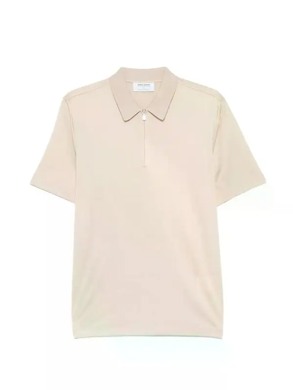 GRAN SASSO Zip Polo Shirt - Neutrals